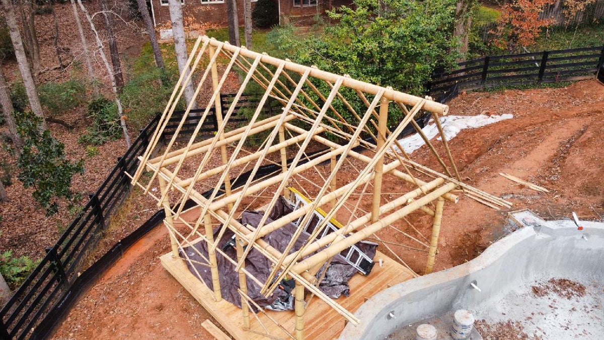 New Bamboo structure underway in Atlanta – Tiki Rancher